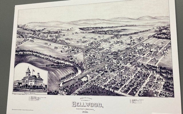 Map of Bellwood (Small) | Blair County Historical Society